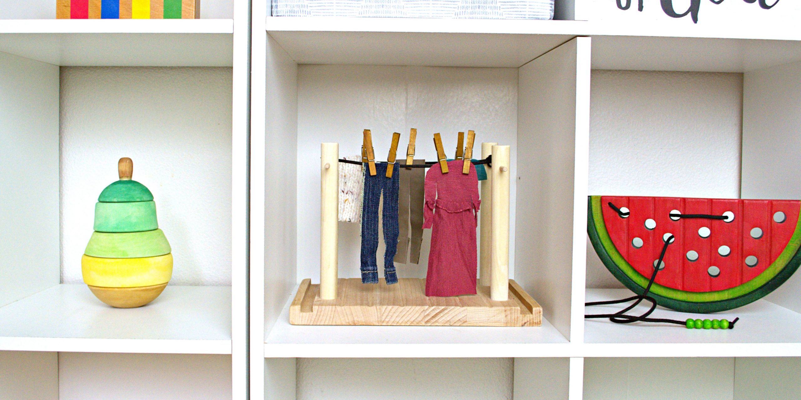 DIY Montessori Toy Series: Small World Clothesline Activity • The Nook ...